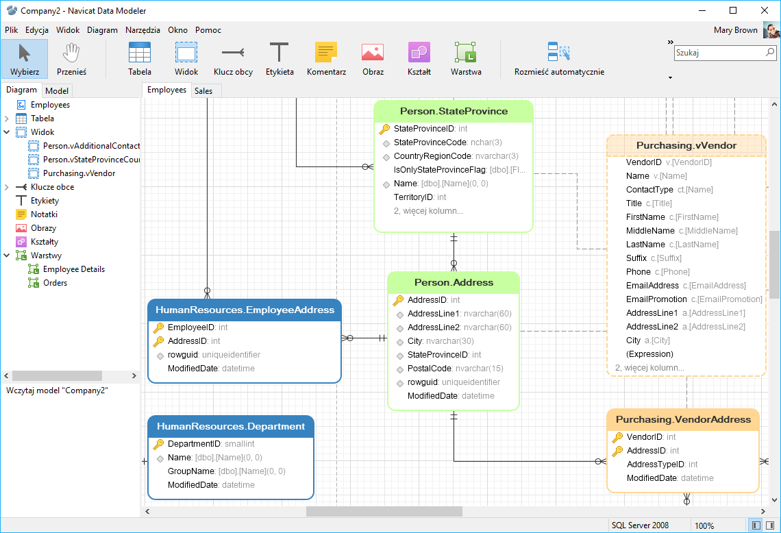 Navicat Data Modeler | Najwyższej klasy narzędzia modelowania struktur ...